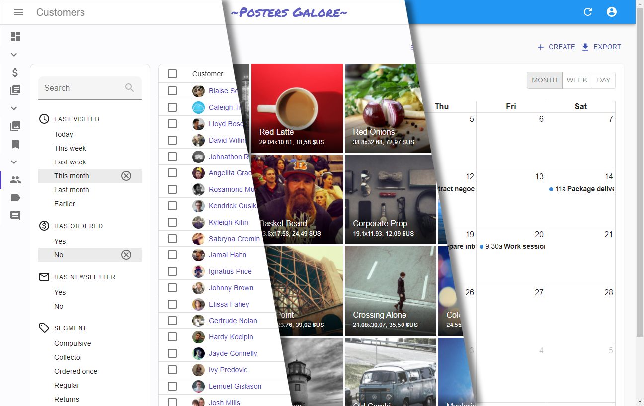 React admin The List View